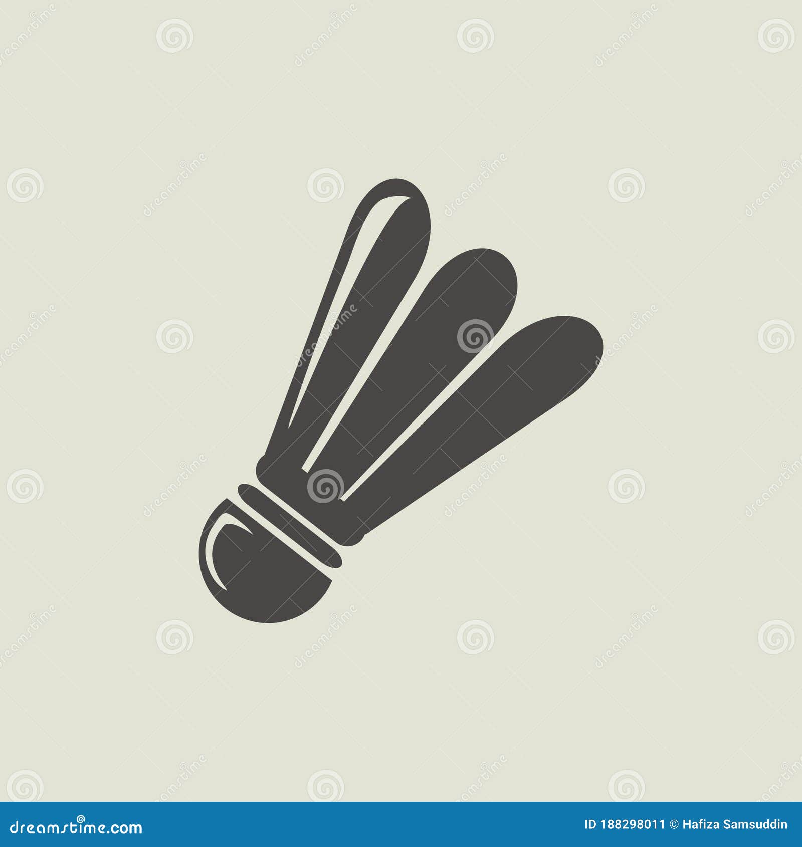 Shuttlecock. Vector Illustration Decorative Design Stock Vector ...