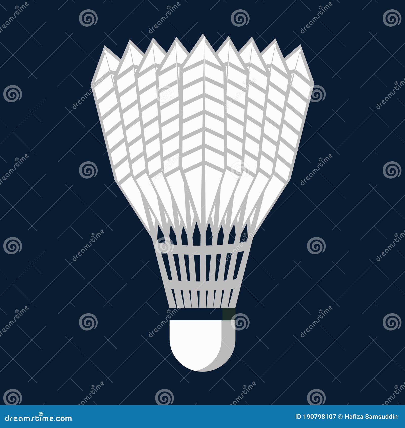Shuttlecock. Vector Illustration Decorative Design Stock Vector ...