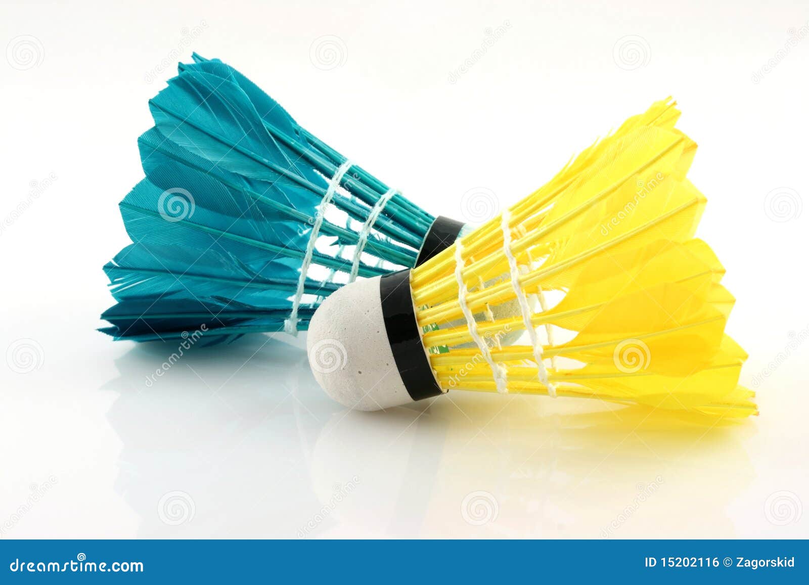 Shuttlecocks stock photo. Image of competition, blue - 15202116