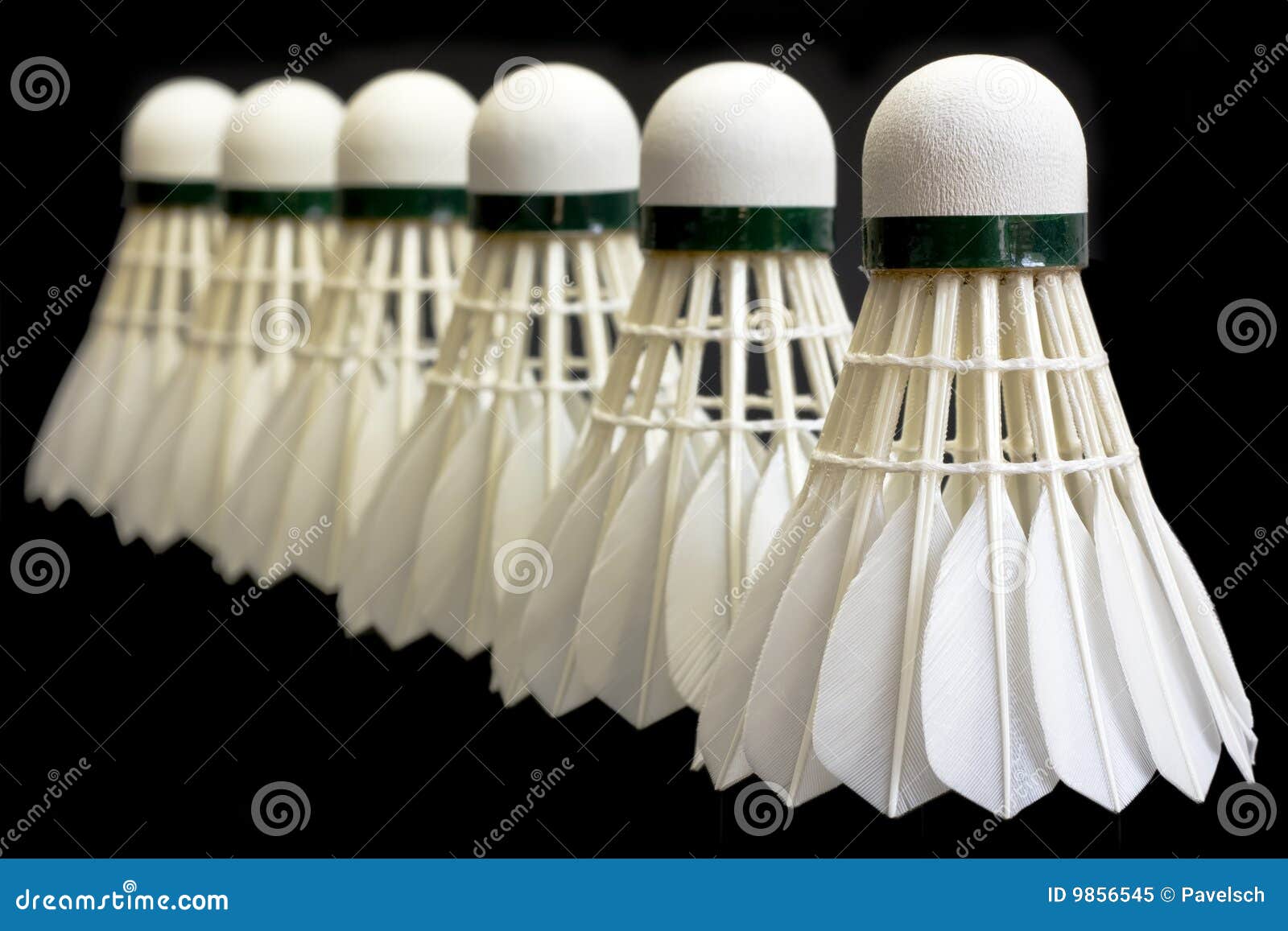 Shuttlecocks stock image. Image of isolated, objects, leisure - 9856545