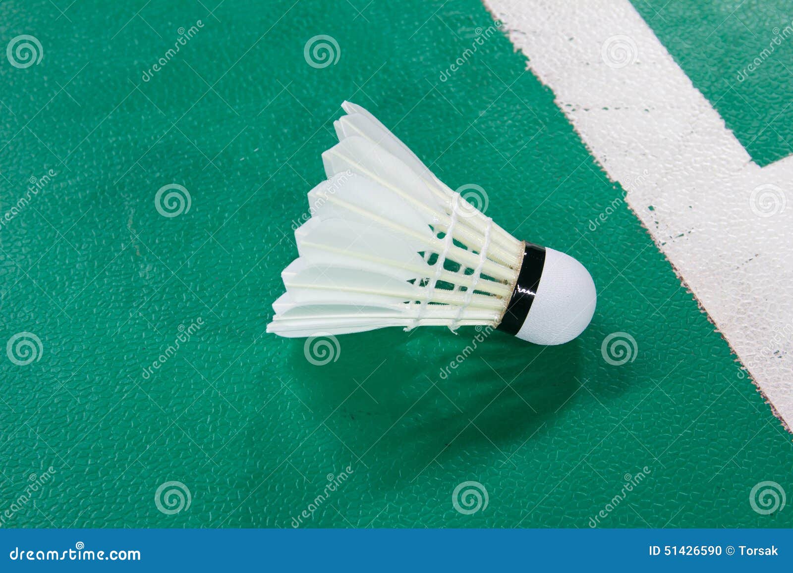 Shuttlecocks On Badminton Court Stock Photography | CartoonDealer.com ...