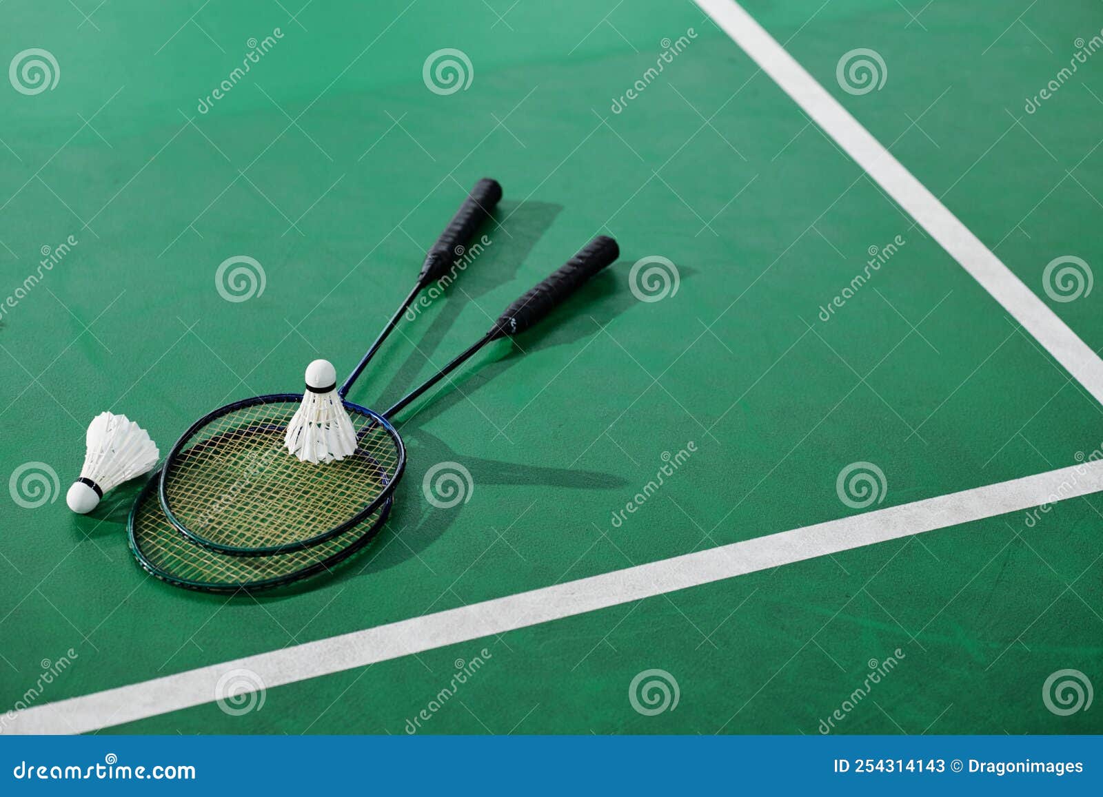 Shuttlecoks and Badminton Rackets Stock Image - Image of healthy ...