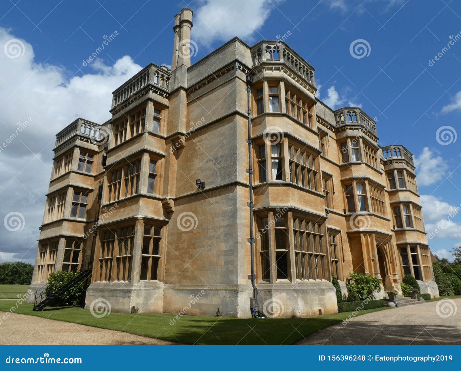 Shuttleworth House in the Sun Stock Photo - Image of warden, house ...