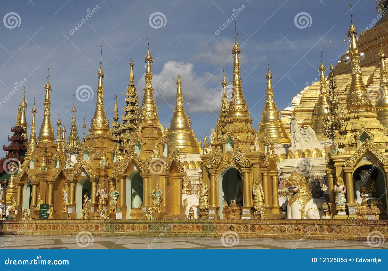 Shwedagon Pagoda 2 stock image. Image of shwedagon, stupa - 12125855