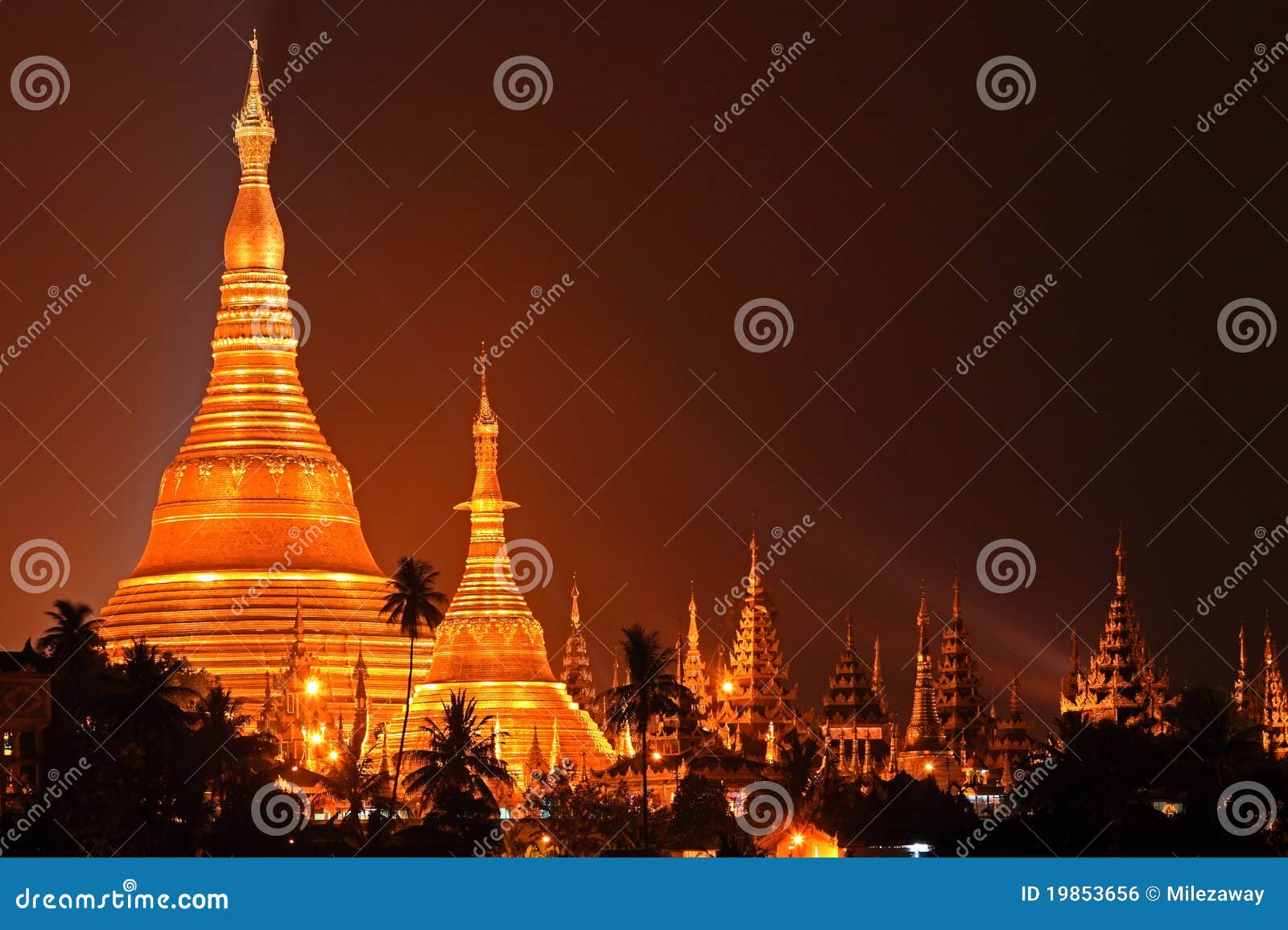 Shwedagon Pagoda, Yangon, Myanmar Stock Photo - Image of ritual, site ...