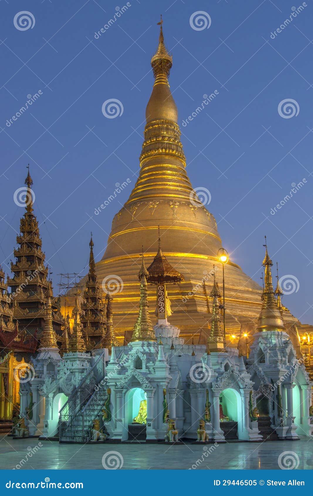 Shwedagon Pagoda - Yangon - Myanmar (Burma) Stock Image - Image of ...