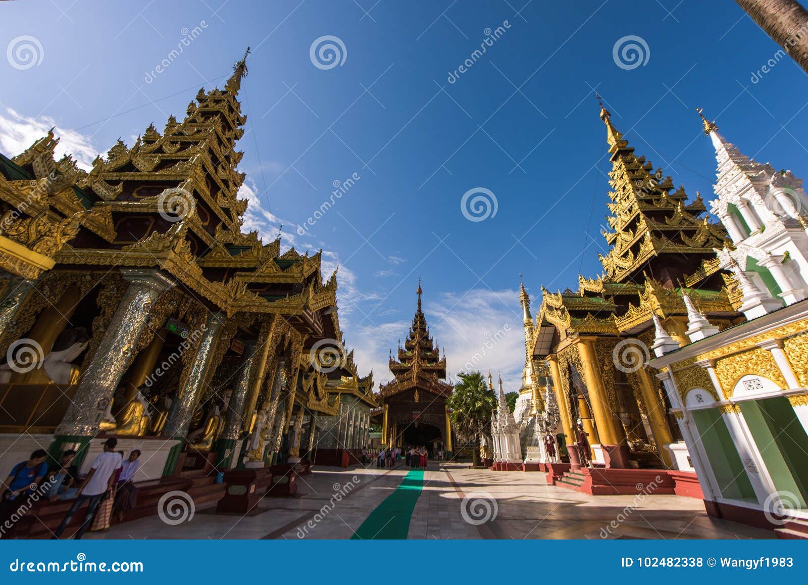 Shwedagon Pagode-Rangun-Myanmar Redaktionelles Stockfoto - Bild von ...