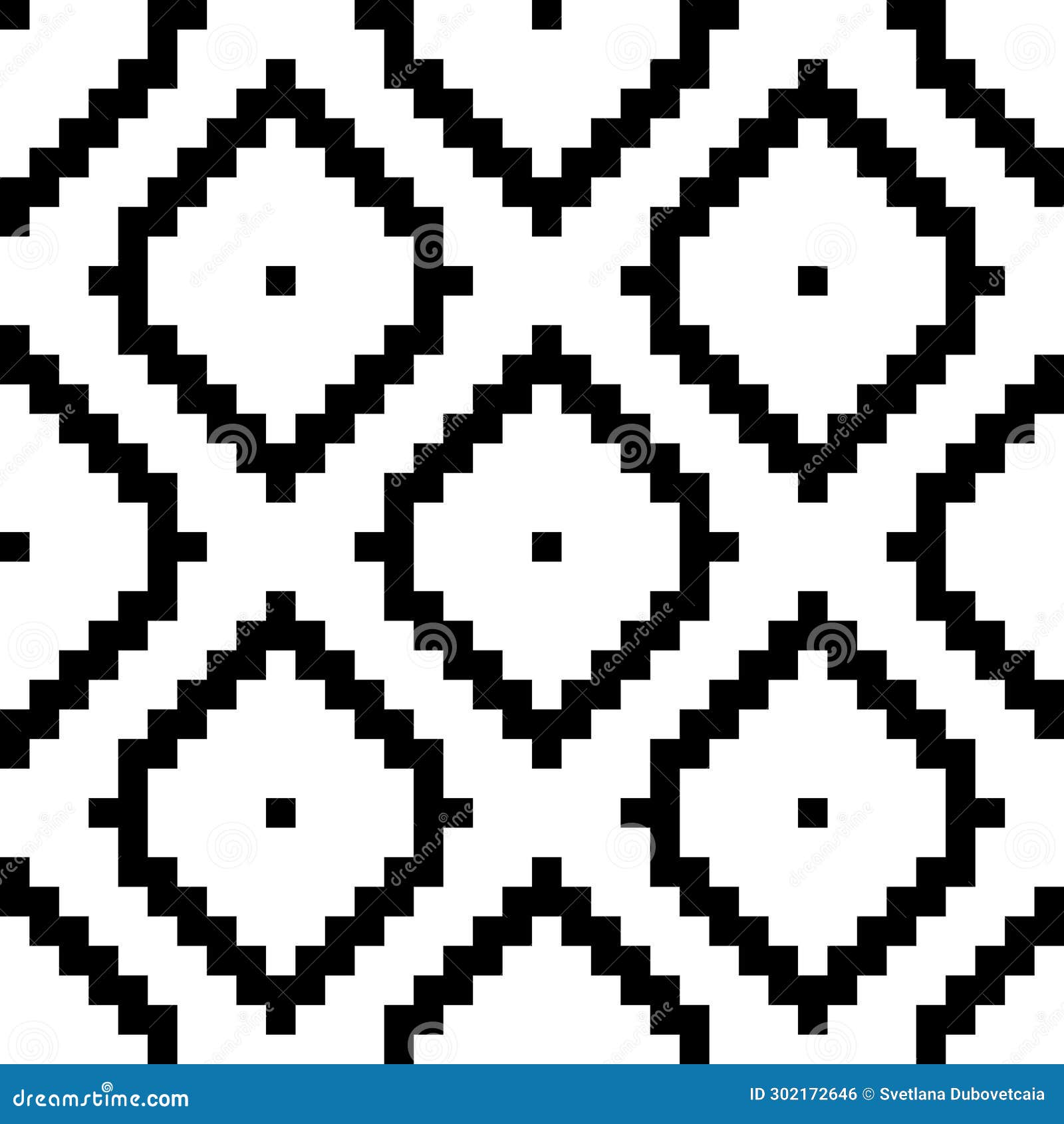 Shweshwe African Seamless Pattern. Repeating Abstract Shwe Black ...