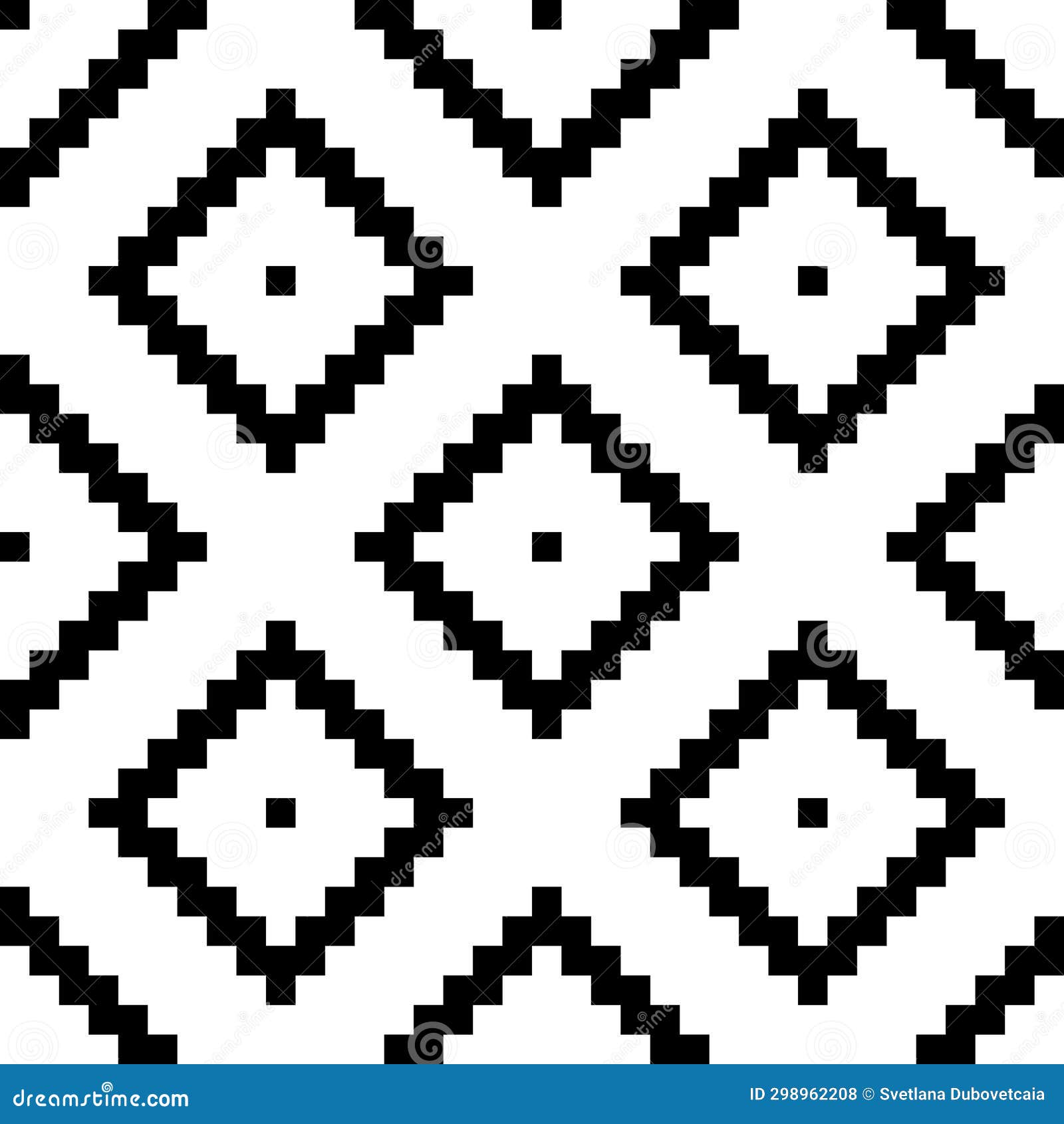 Shweshwe African Seamless Pattern. Repeating Abstract Shwe Black White ...