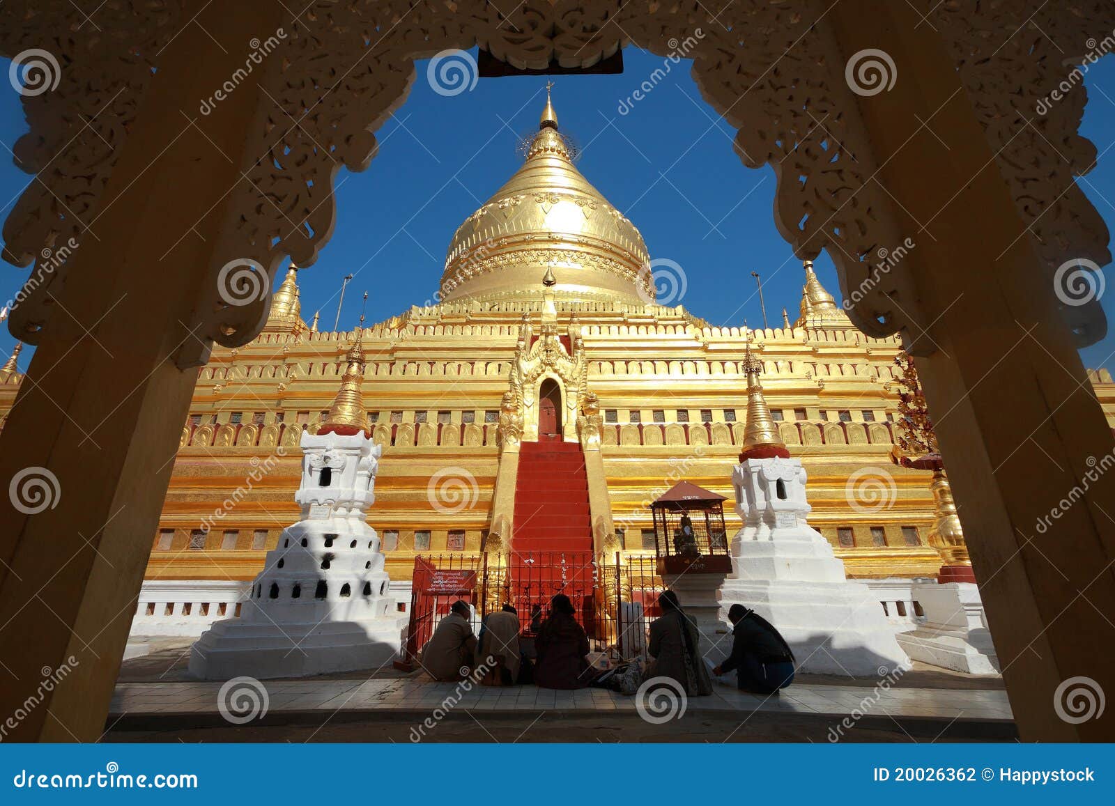 Shwezigon Pagoda stock photo. Image of myanmar, culture - 20026362