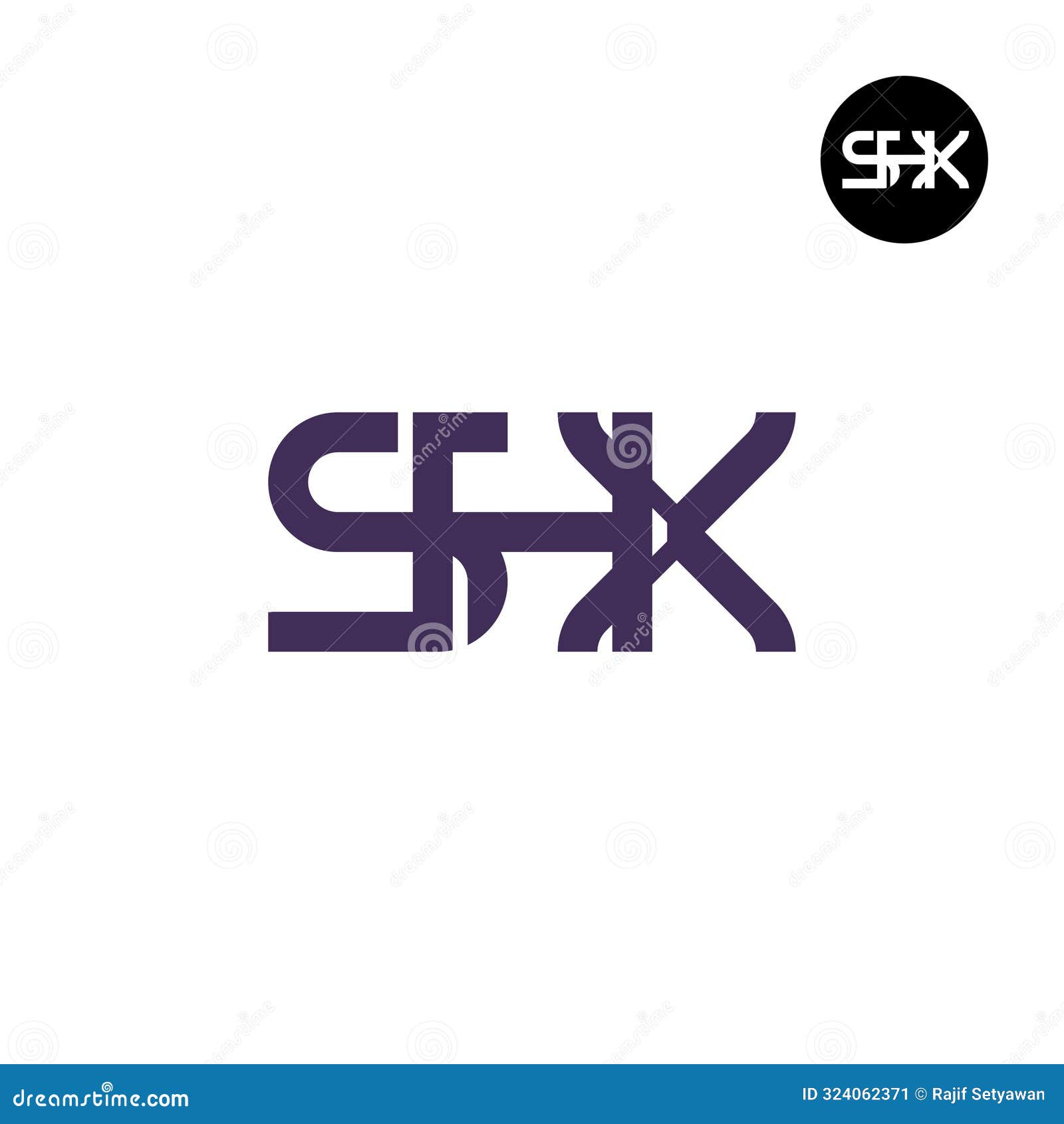SHX Logo Letter Monogram Design Stock Vector - Illustration of designs ...