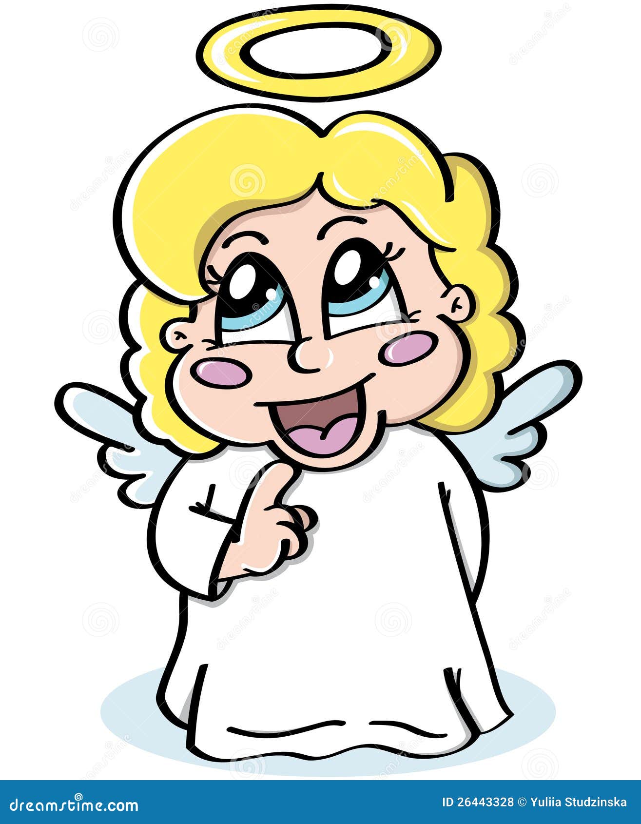 Shy angel stock vector. Illustration of religion, character - 26443328