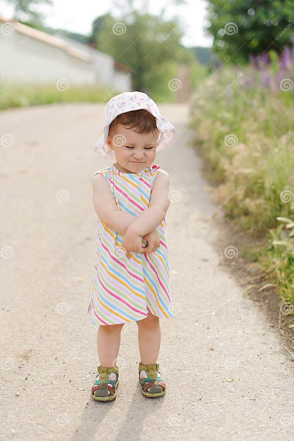 Shy Child stock photo. Image of nature, lifestyle, human - 41237954