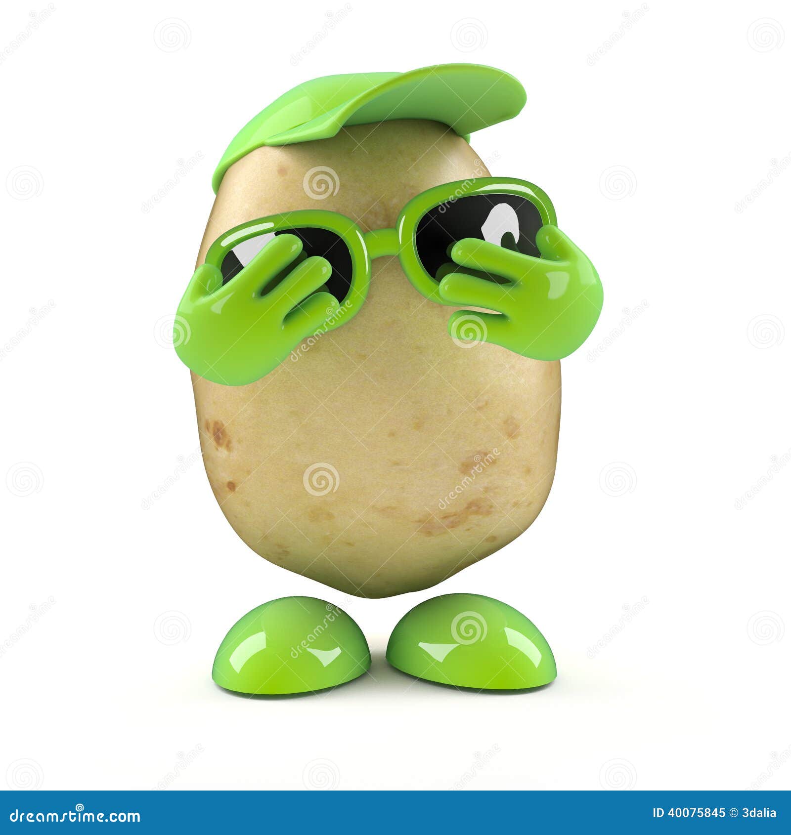 Scared Potato Cartoon | CartoonDealer.com #48897710