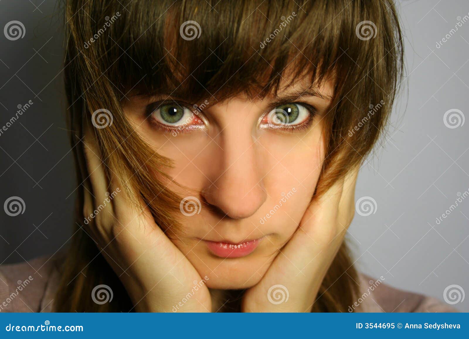 Shy girl stock image. Image of bashful, beauty, calmness - 3544695