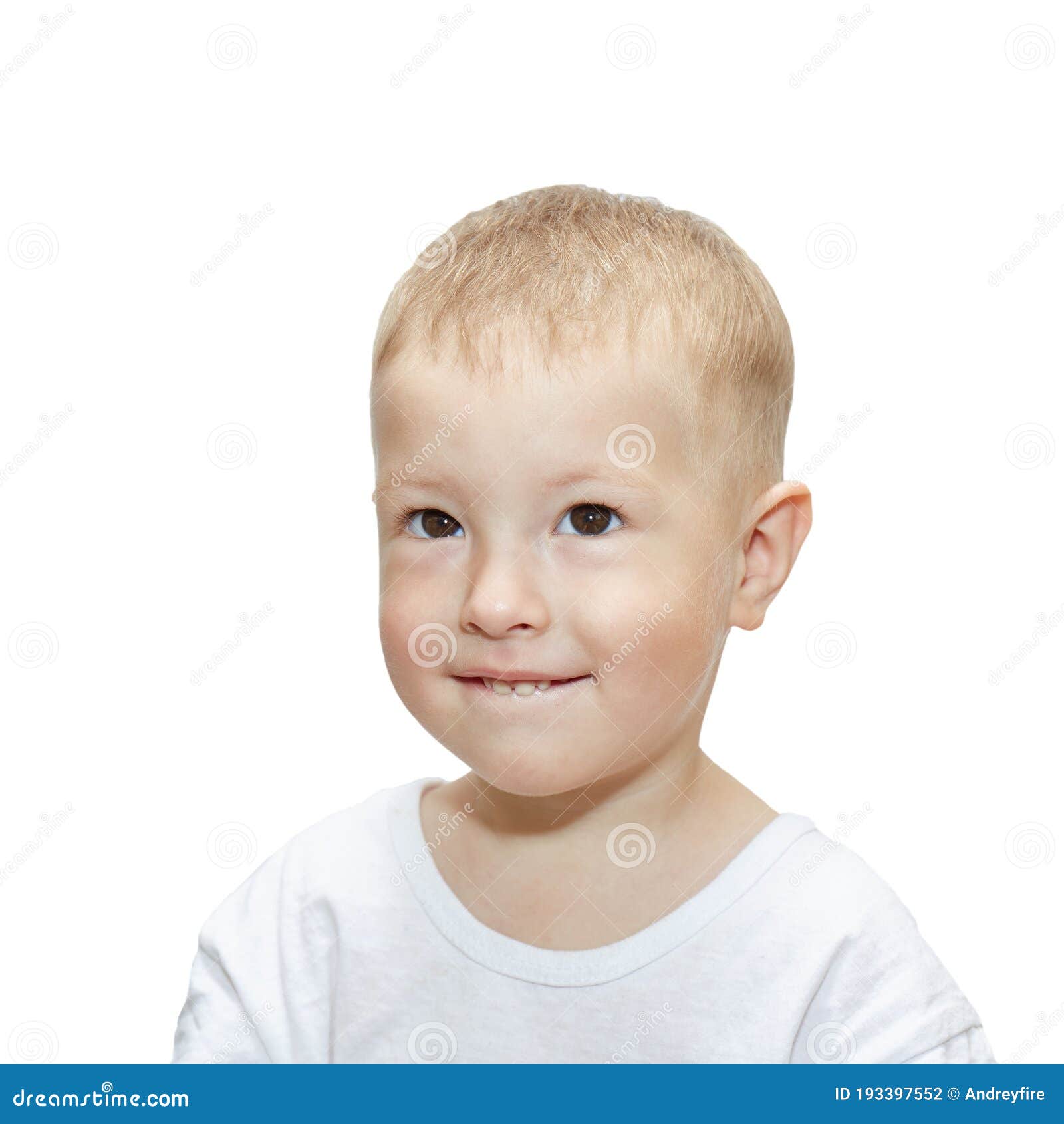 Shy Kid on a White Background Stock Photo - Image of toys, expression ...