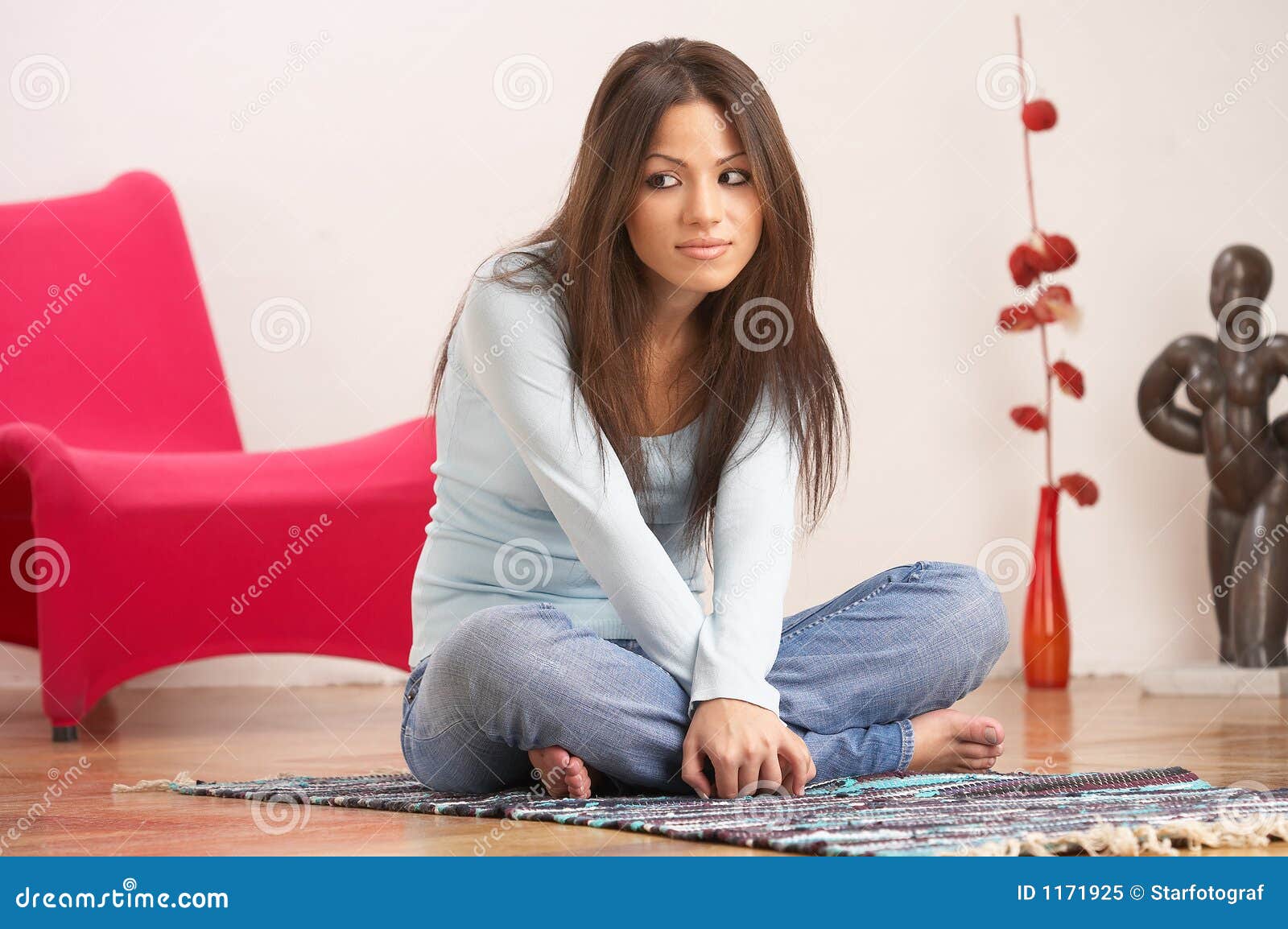 Shy look stock image. Image of stylish, living, model - 1171925