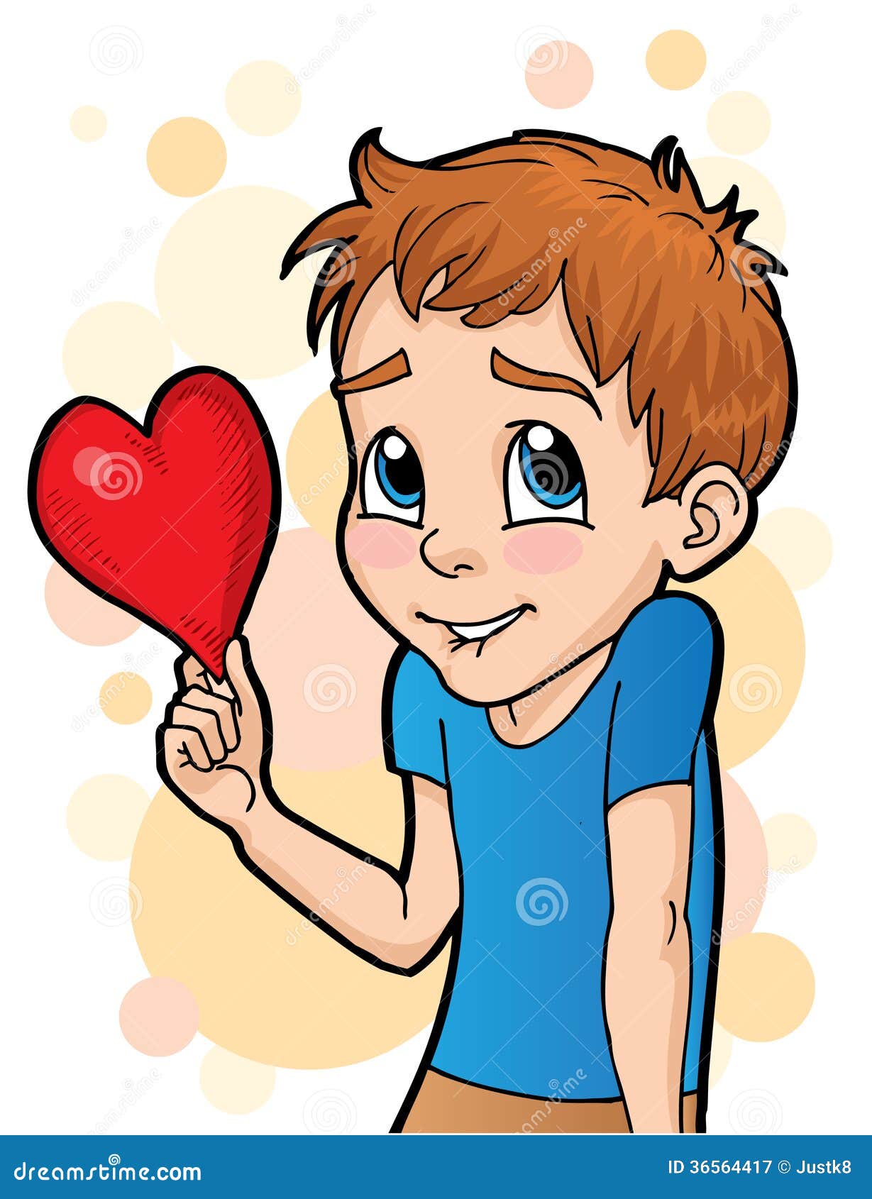 Shy Love ilustración del vector. Ilustración de azul - 36564417