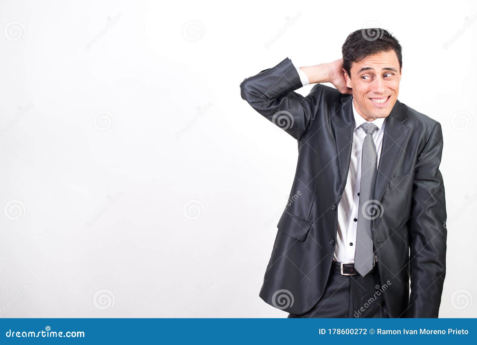 Shy man in suit stock photo. Image of wear, male, formal - 178600272