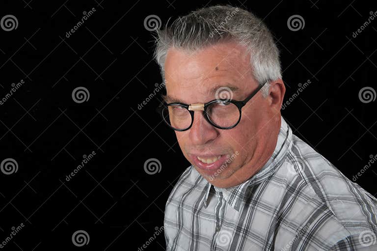 Shy Nerd stock image. Image of people, face, happy, silly - 17389169
