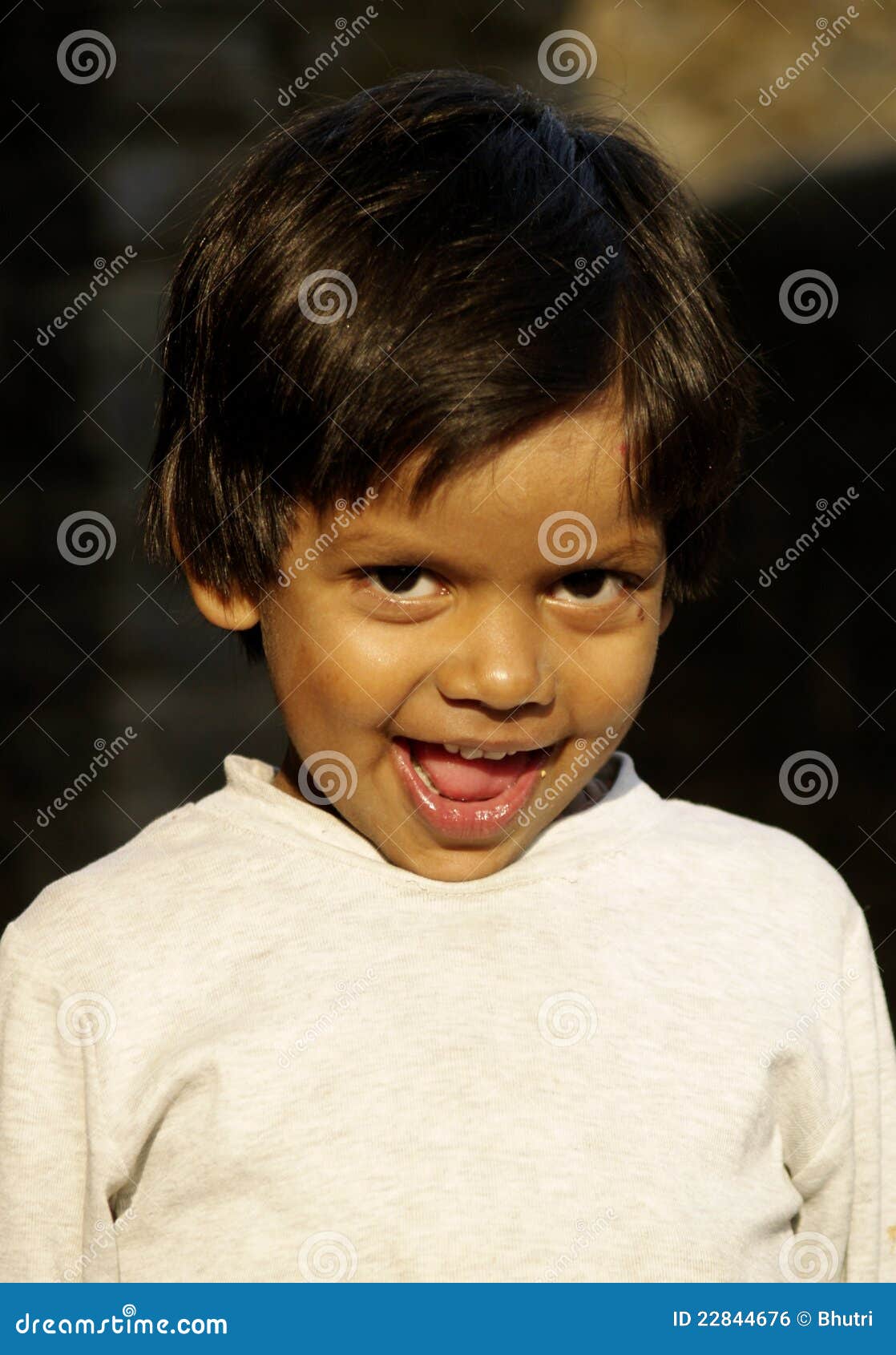 Shy Smile stock photo. Image of small, nepali, shyly - 22844676