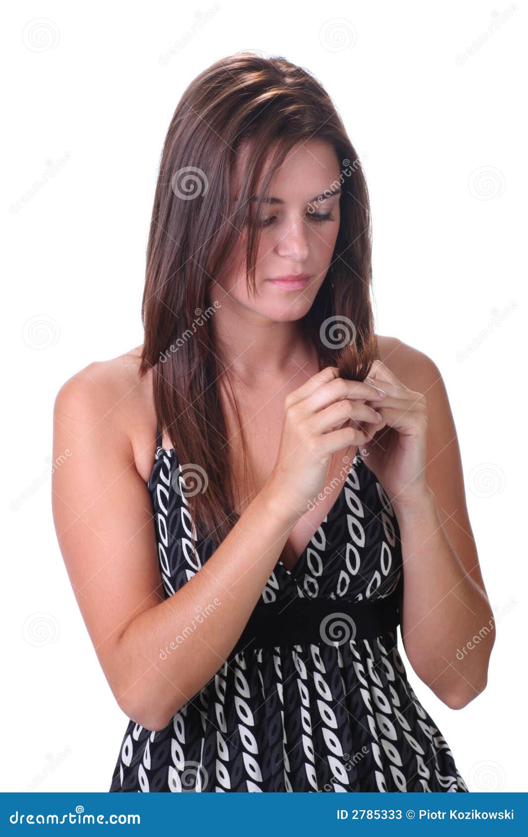 Shy woman stock image. Image of cheerful, model, charm - 2785333