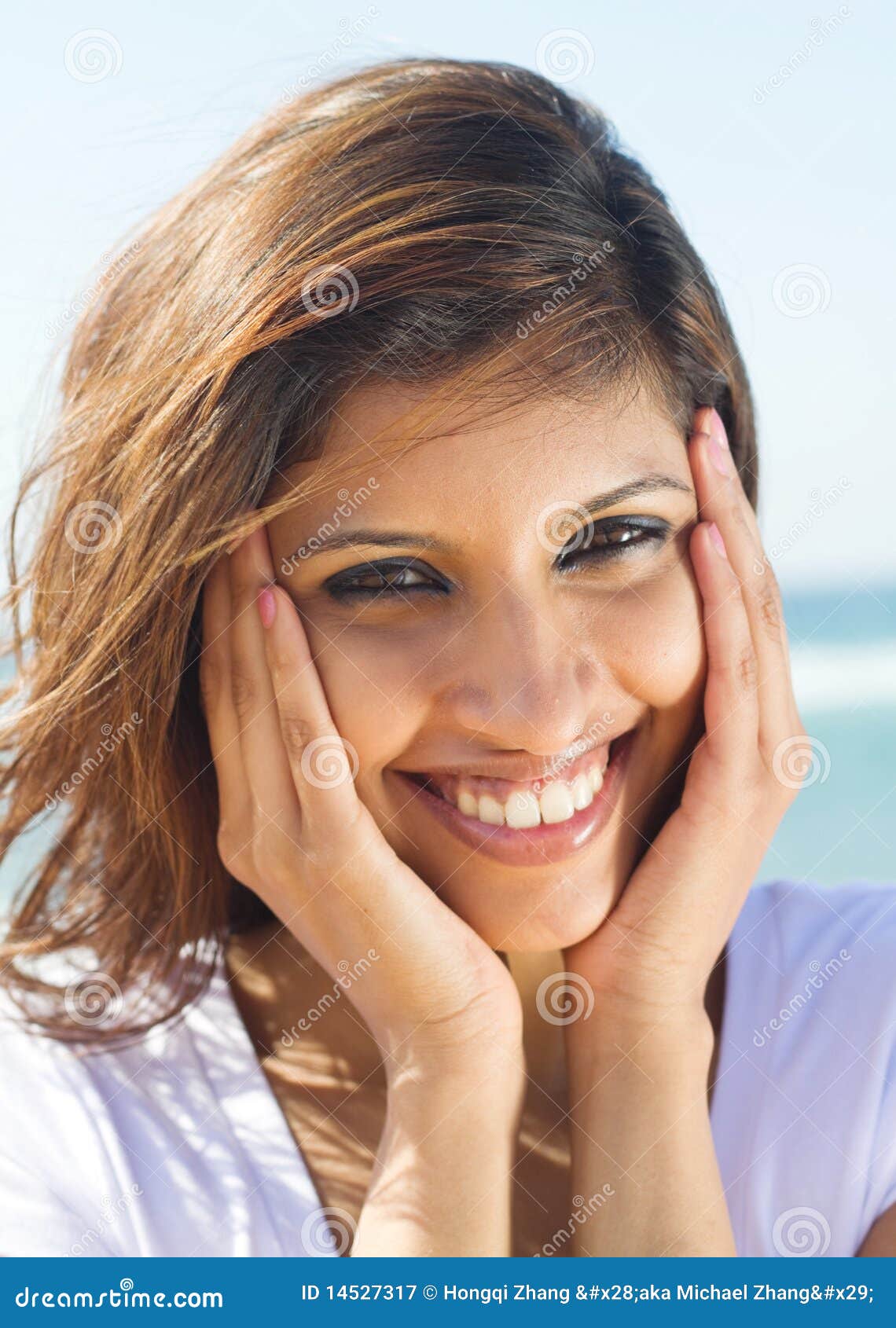 Shy young lady stock image. Image of beautiful, expression - 14527317