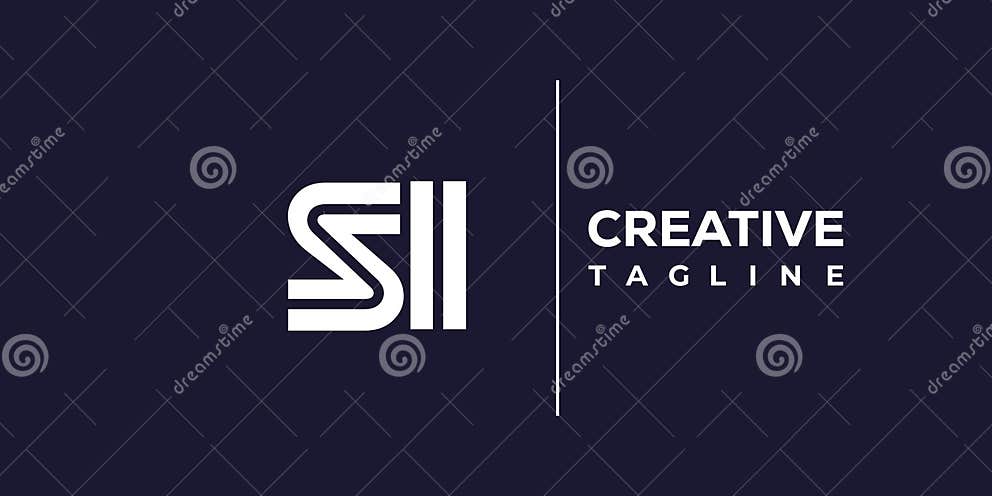 SI abstract logo stock vector. Illustration of concept - 356197230