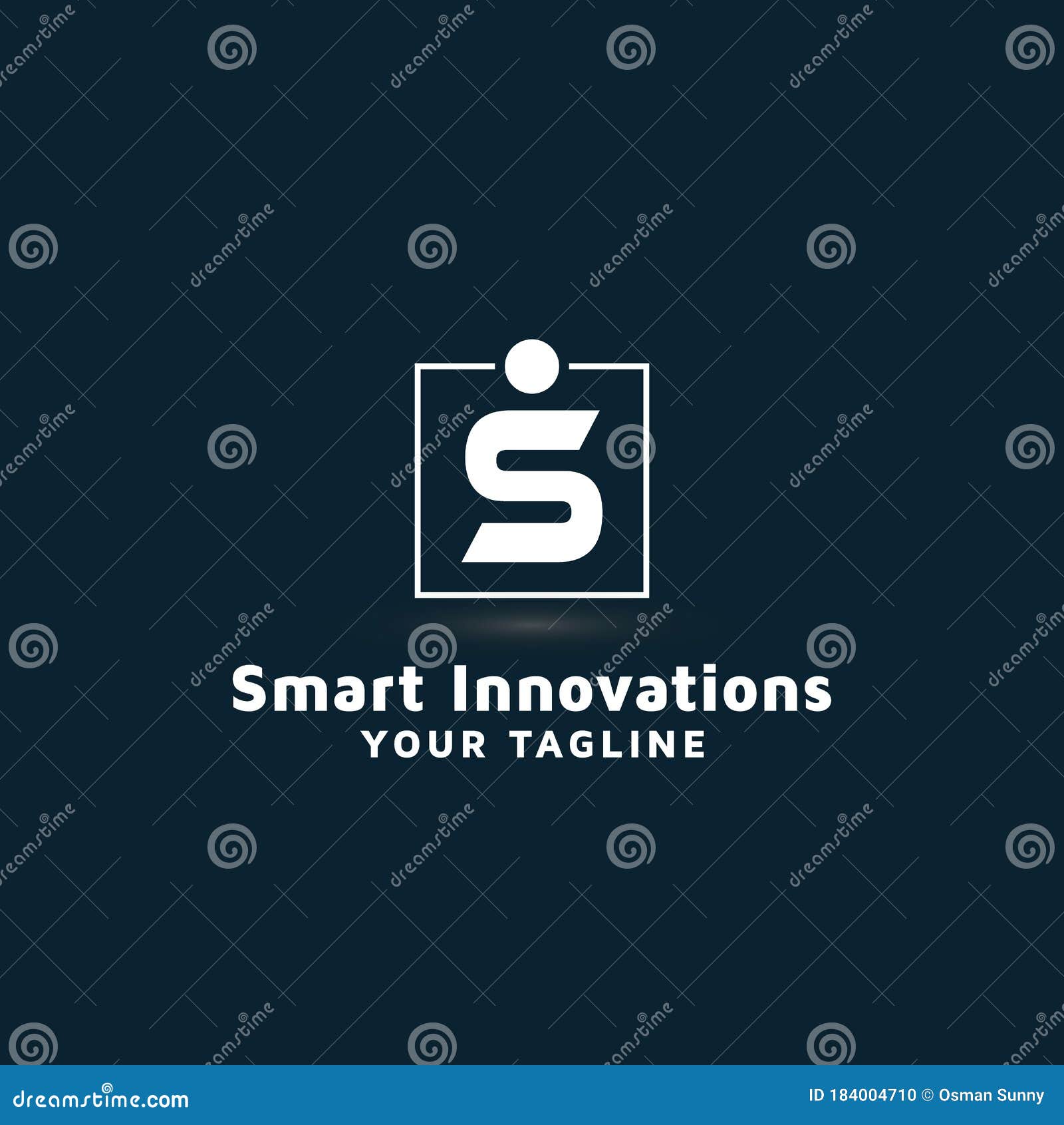 SI Vector Logo Design Template Stock Vector - Illustration of label ...