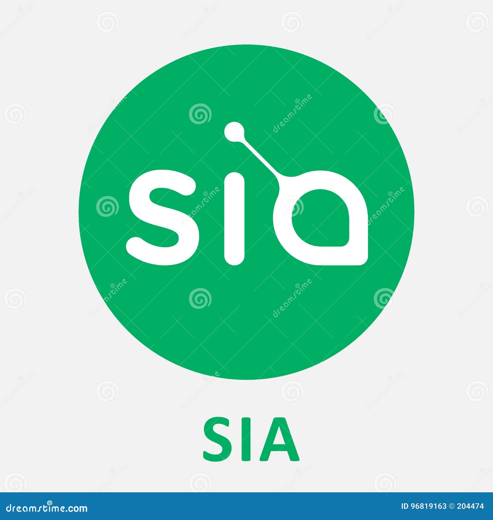 Sia Coin SC Decentralized Private Cloud Blockchain Criptocurrency ...
