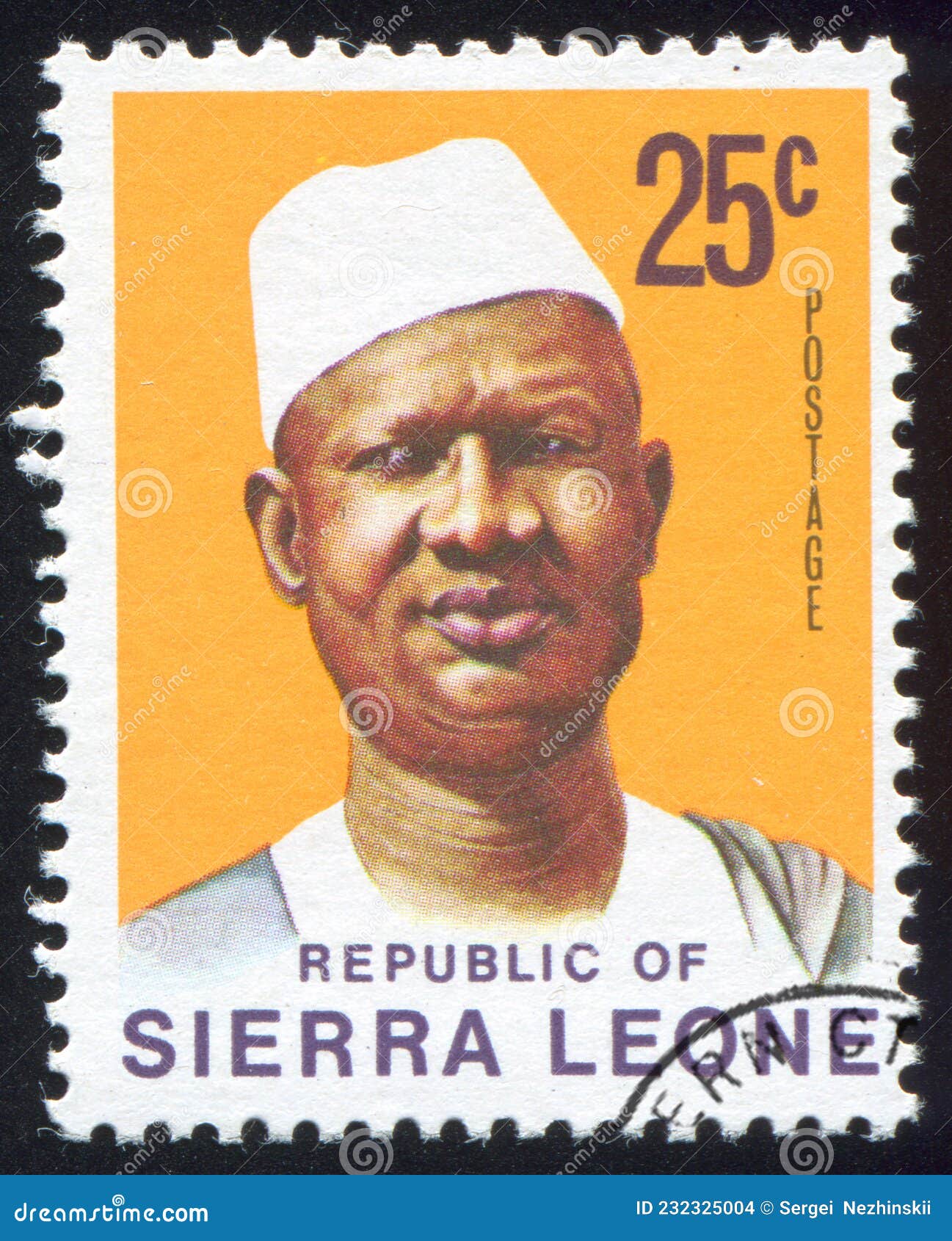 Siaka Stevens editorial stock image. Image of retro - 232325004