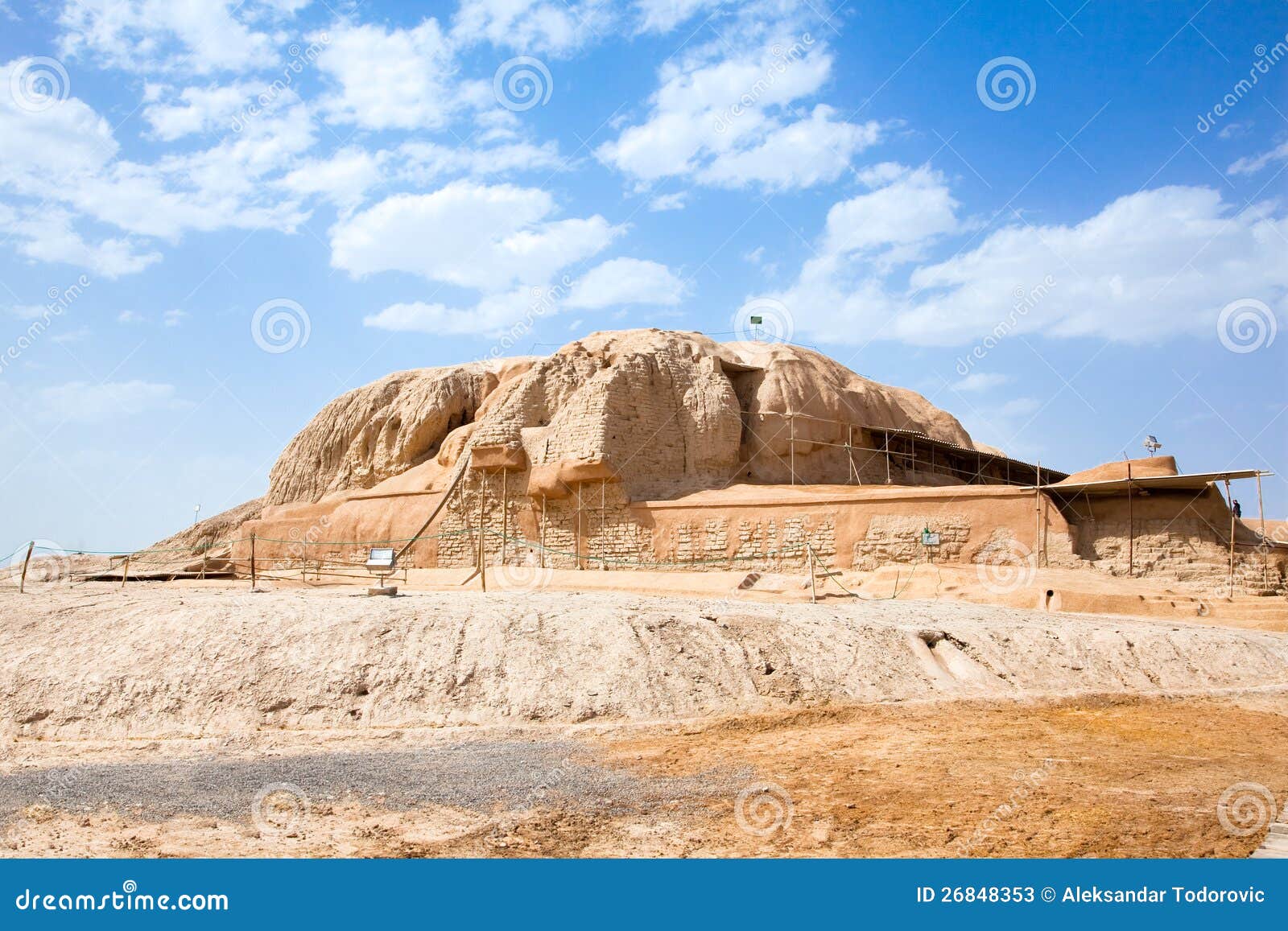 The Sialk Mound in Kashan; Iran Stock Image - Image of kukulcan ...