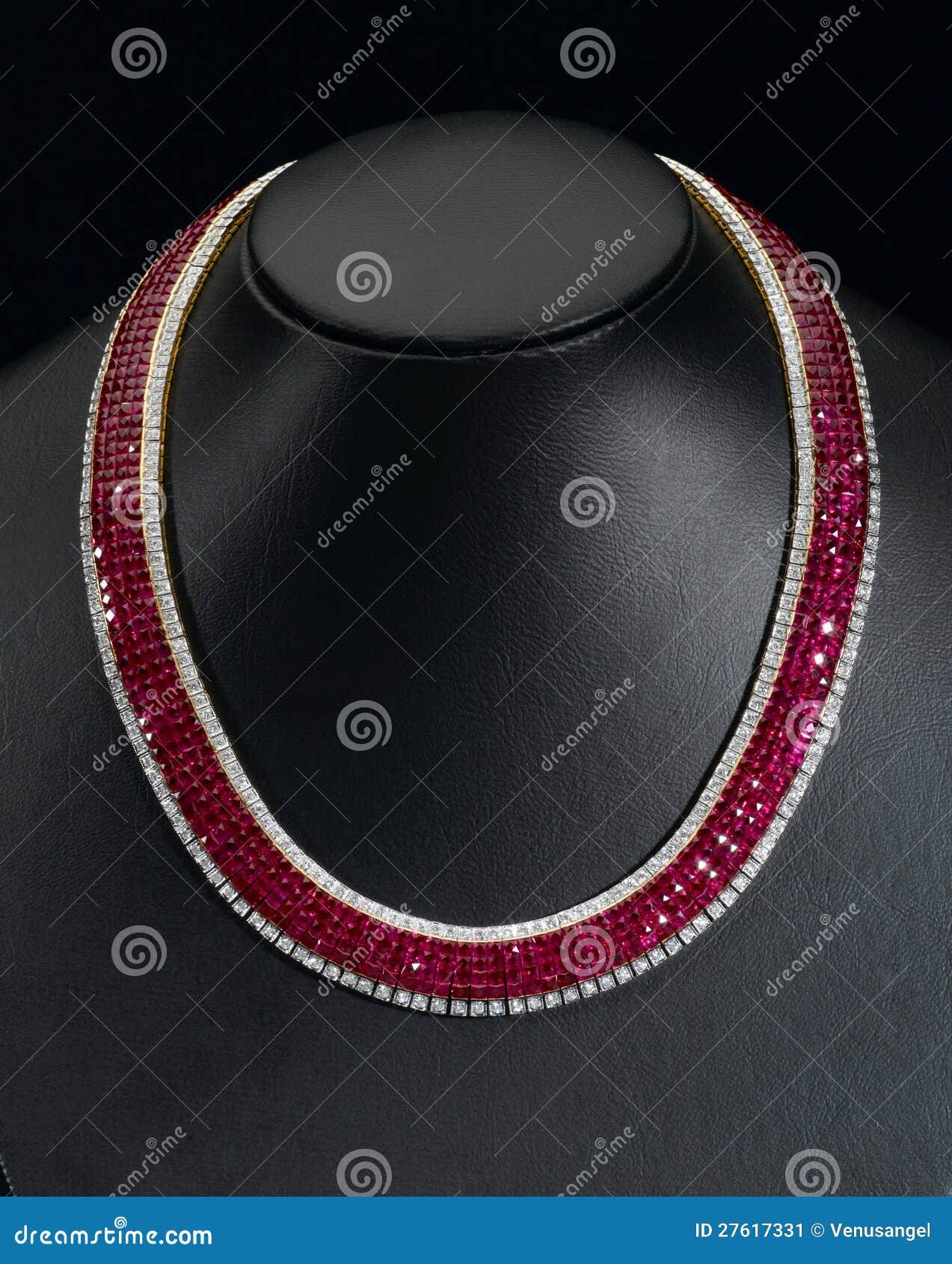 Siam ruby necklace stock image. Image of open, joyful - 27617331