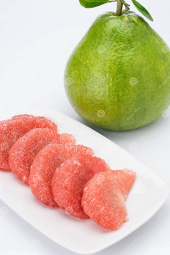Siam Ruby Pomelo Fruit stock image. Image of freshness - 76466425