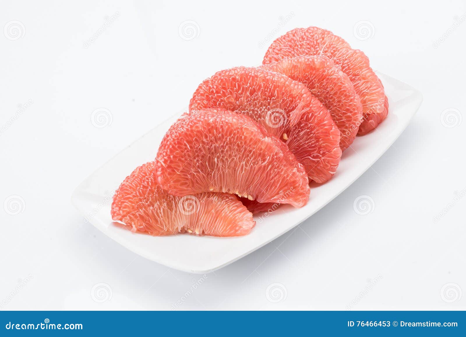 Siam Ruby Pomelo Fruit stock image. Image of white, closeup - 76466453