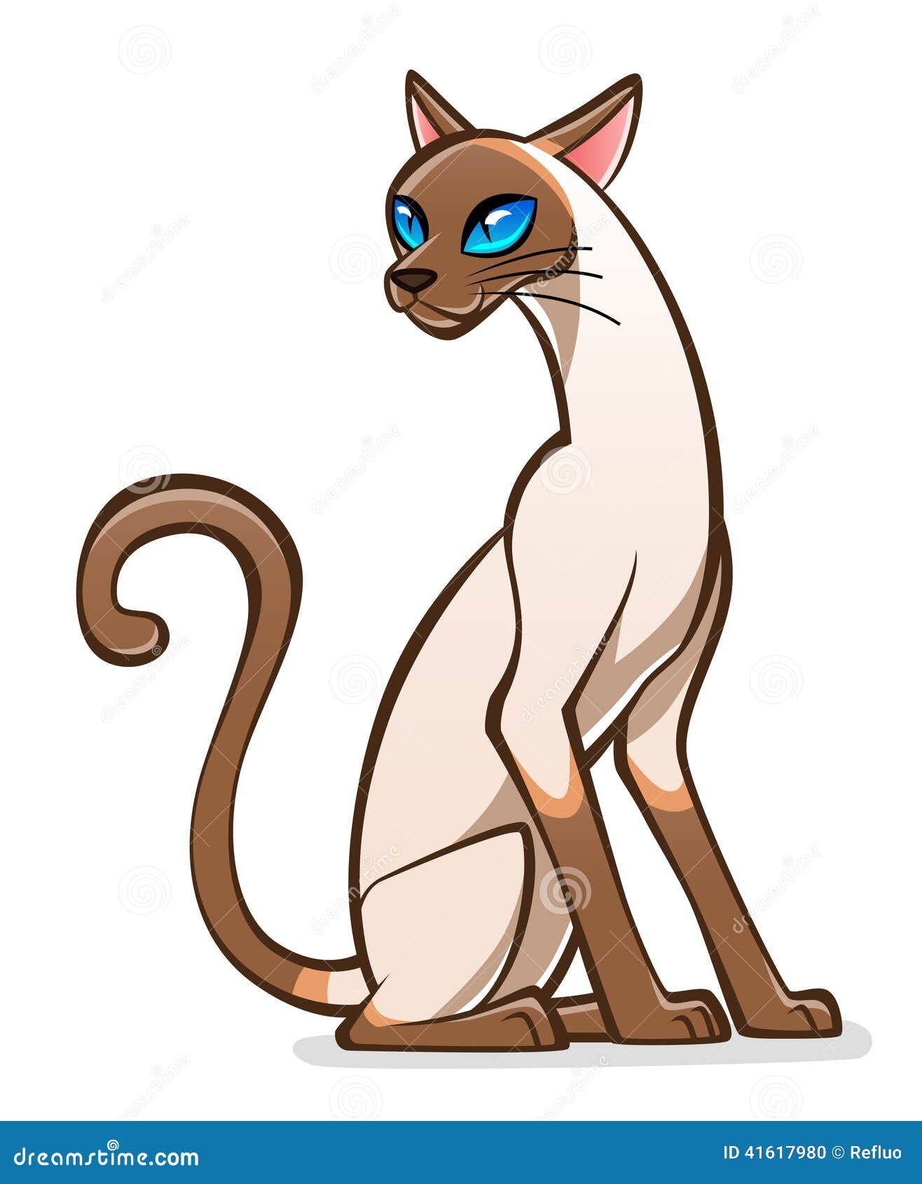 Siamese Cat Cartoon