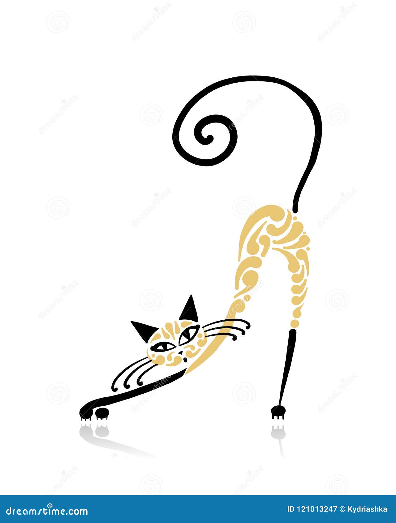 Siamese Cat Vector Set On White Background. Pet Character Animal ...
