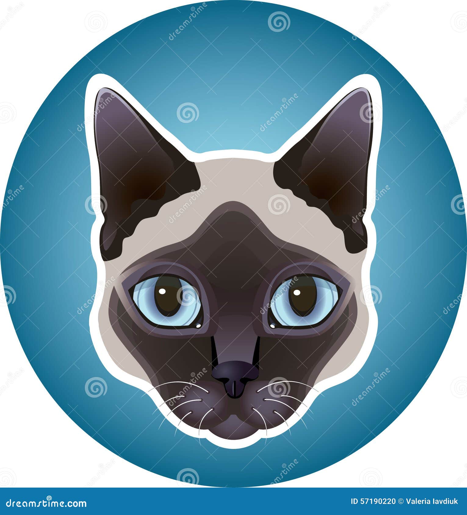 Siamese cat icon stock vector. Illustration of blue, skinny - 57190220 Siamese cat icon stock vector. Illustration of blue, skinny - 57190220