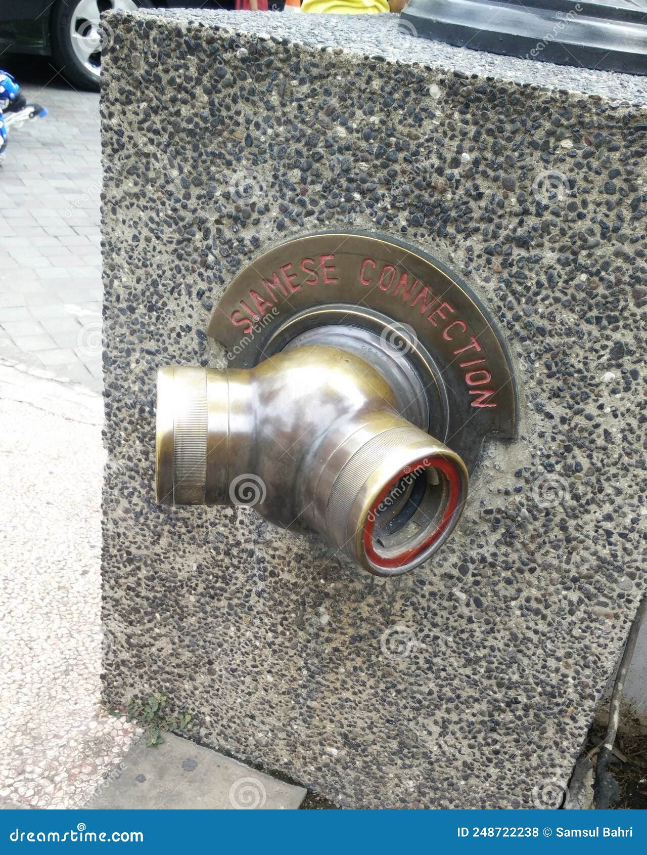 Siamese Connection Box In Brick Wall Stock Image | CartoonDealer.com ...