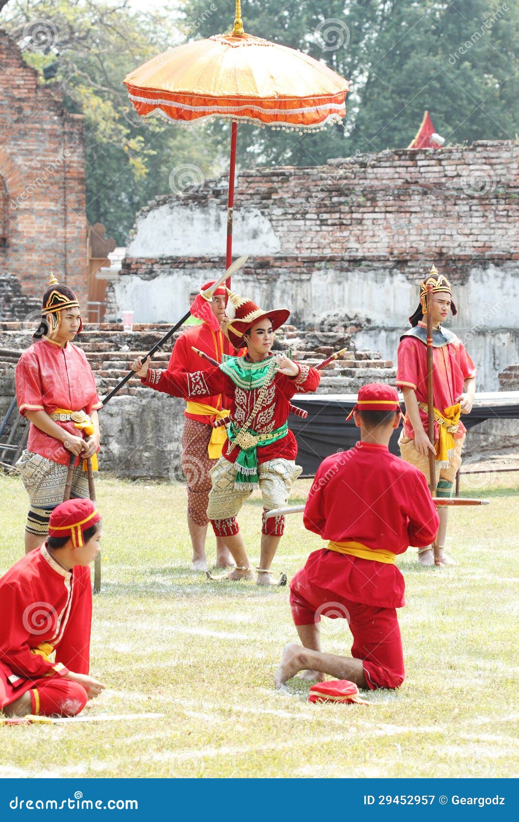 Siamese Soldiers Traditional Show Editorial Photography - Image of ...