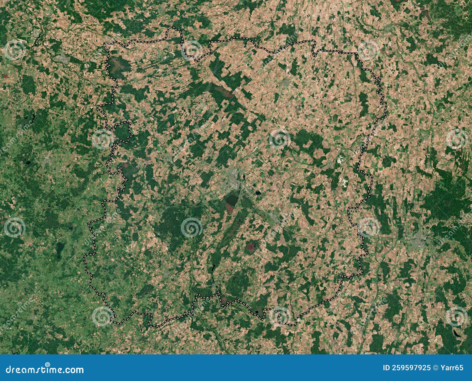 Siauliai, Lithuania. Low-res Satellite. No Legend Stock Illustration ...