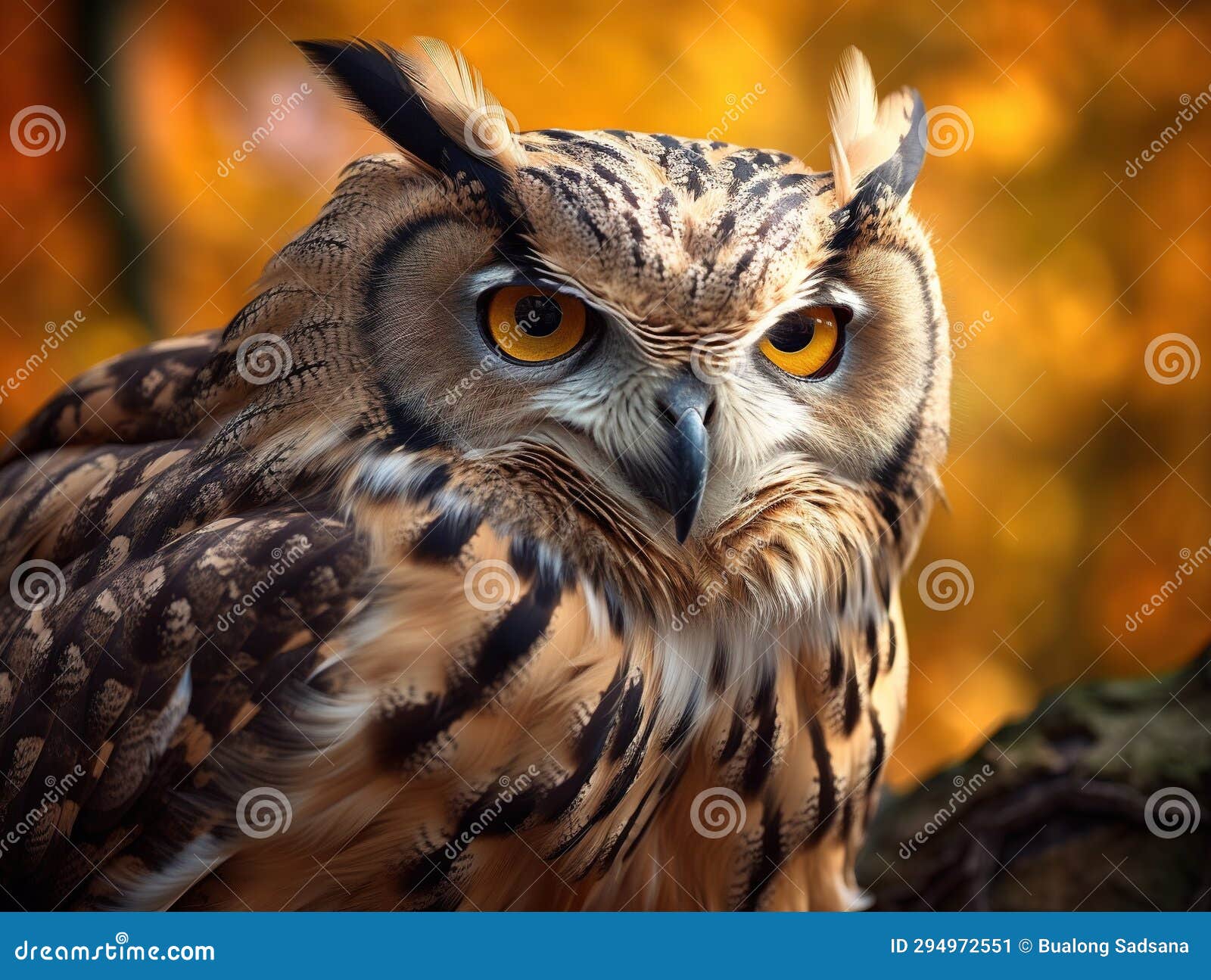 Siberian Eagle Owl Or Bubo Bubo Sibericus Made With Generative AI ...