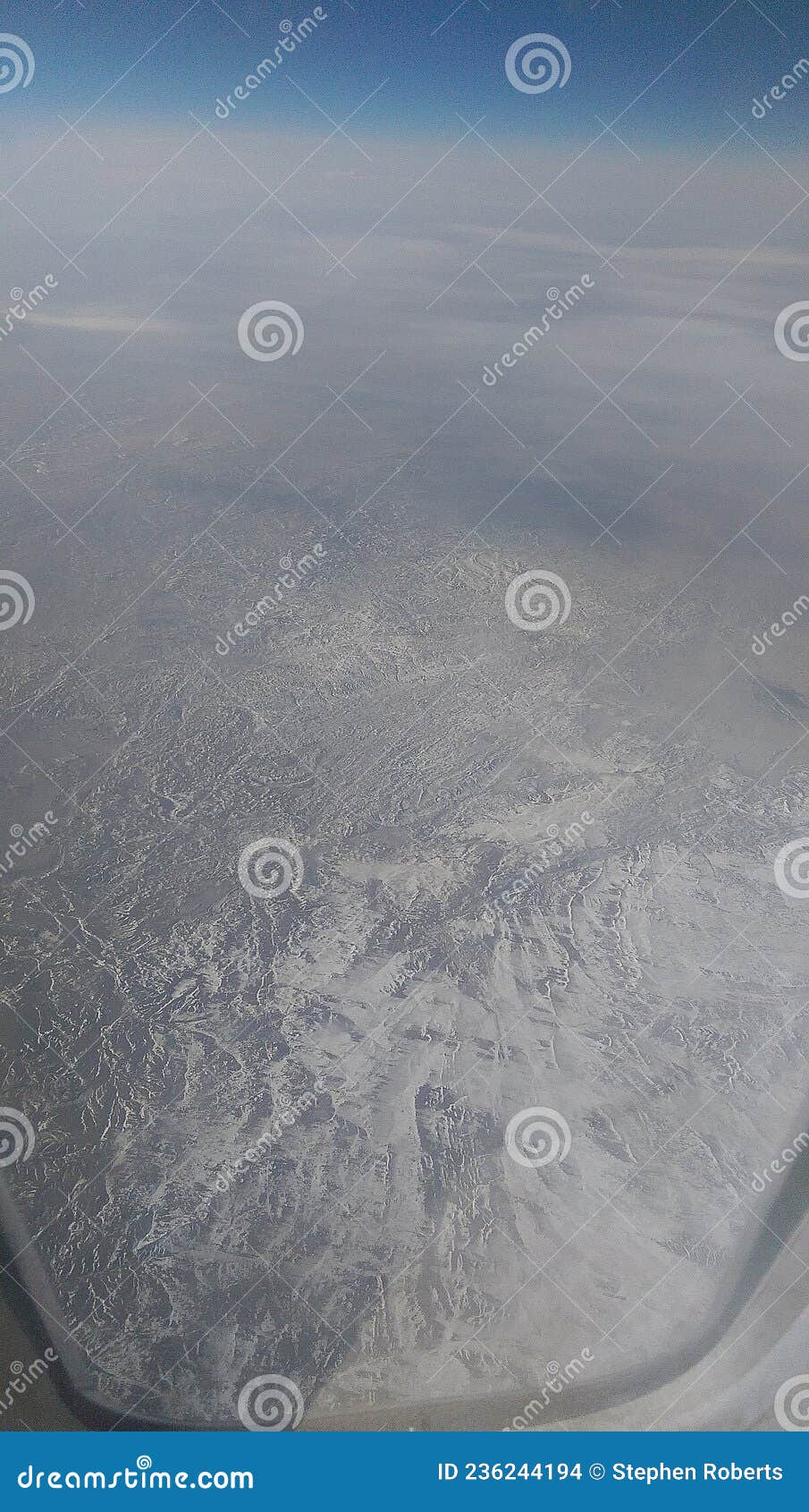 Siberian Landscapes Viewed from a Plane Passing Overhead Stock Photo ...