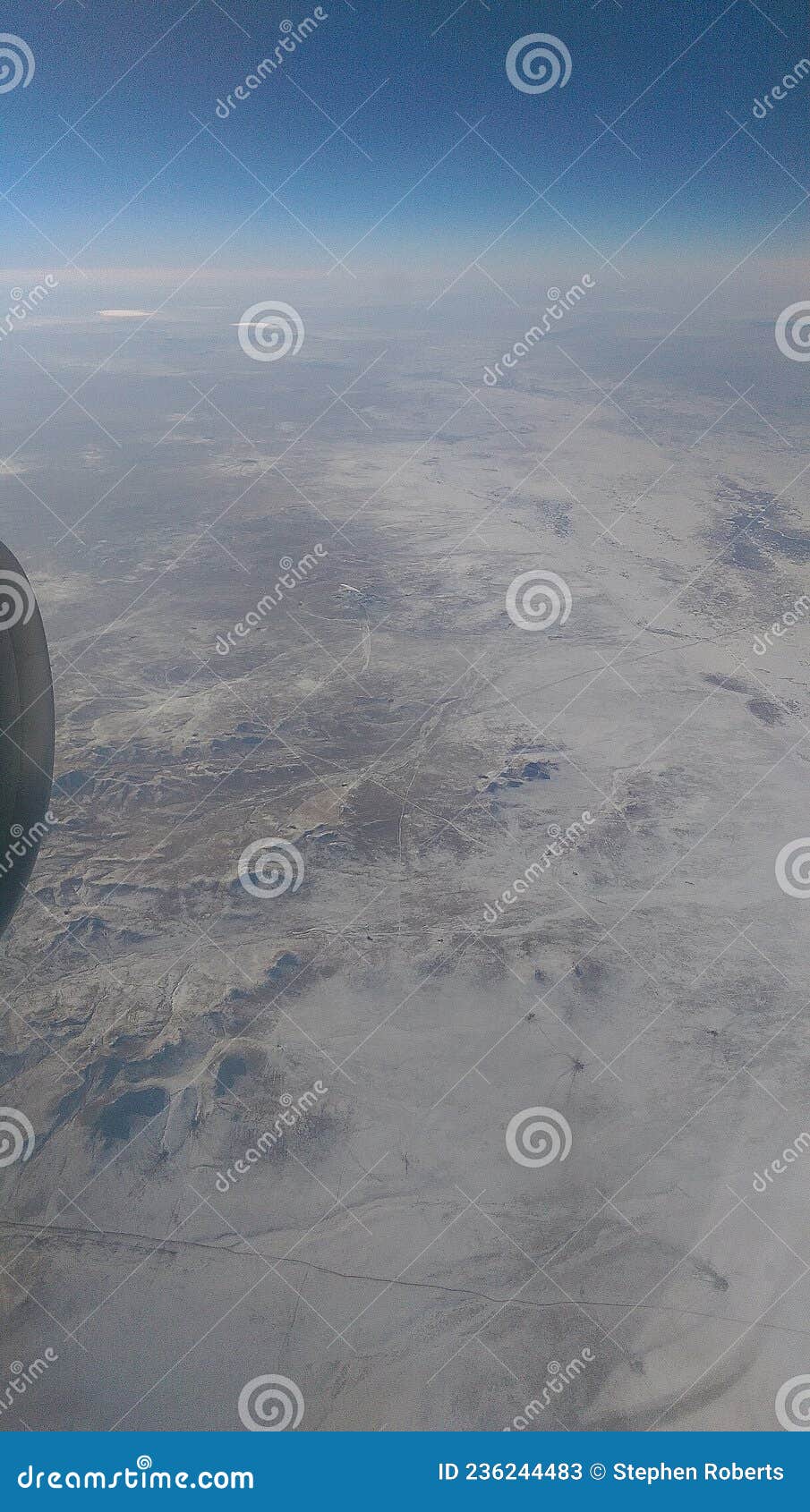 Siberian Landscapes Viewed from a Plane Passing Overhead Stock Image ...