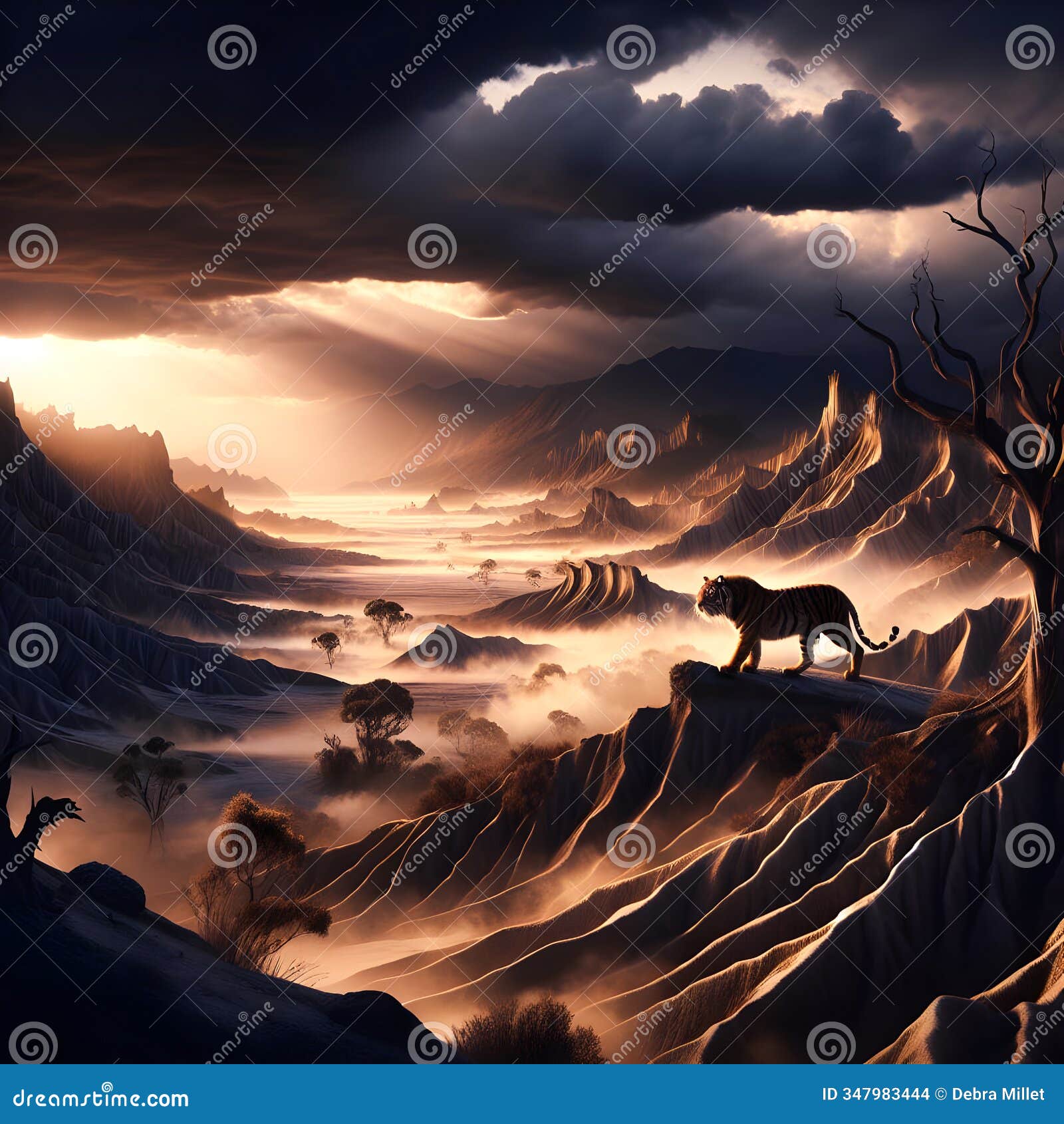 Siberian Tiger Vector Illustration | CartoonDealer.com #8786310