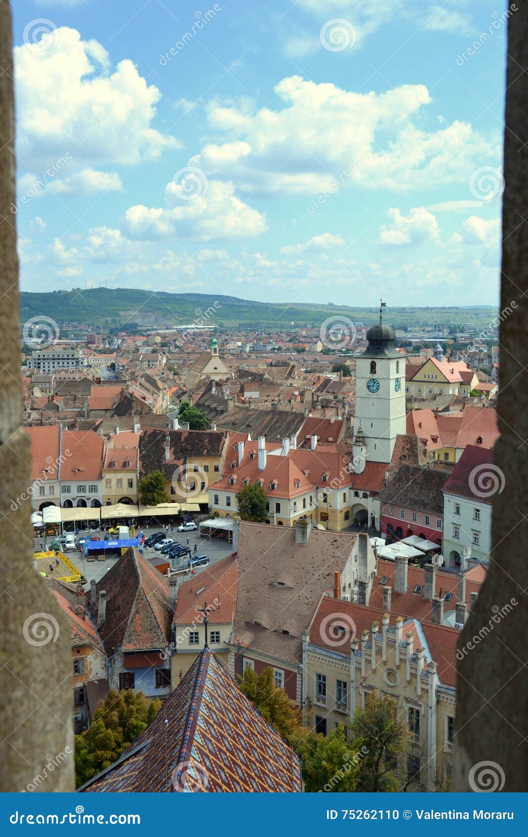 Sibiu editorial image. Image of buildings, landscape - 75262110