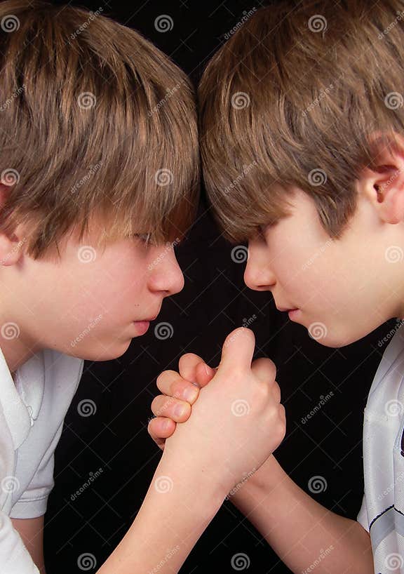 Sibling Rivalry stock image. Image of tough, deal, compete - 4190389