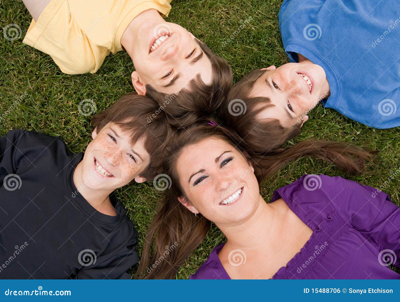 Siblings stock photo. Image of cheerful, four, american - 15488706