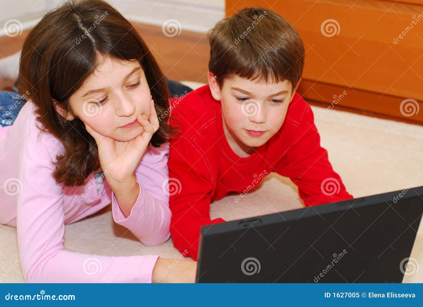 Siblings stock image. Image of girls, learn, portrait - 1627005