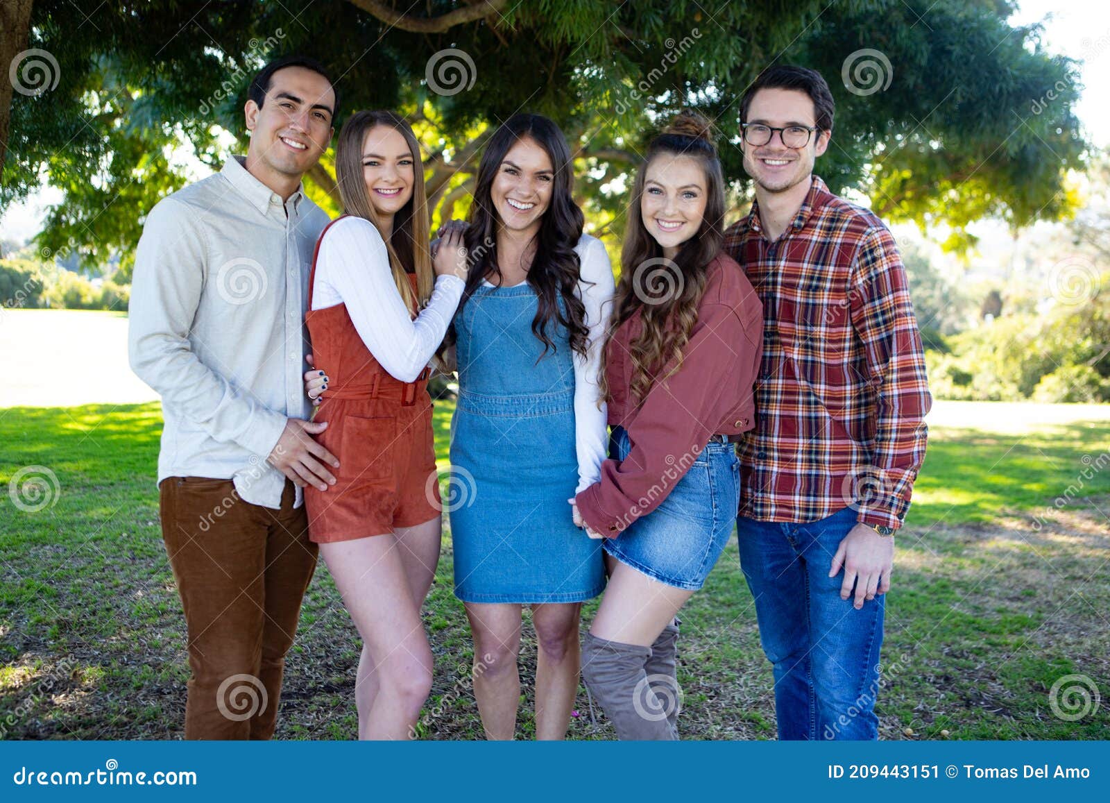Siblings and Cousins at a Park Stock Image - Image of smiling, sisters ...